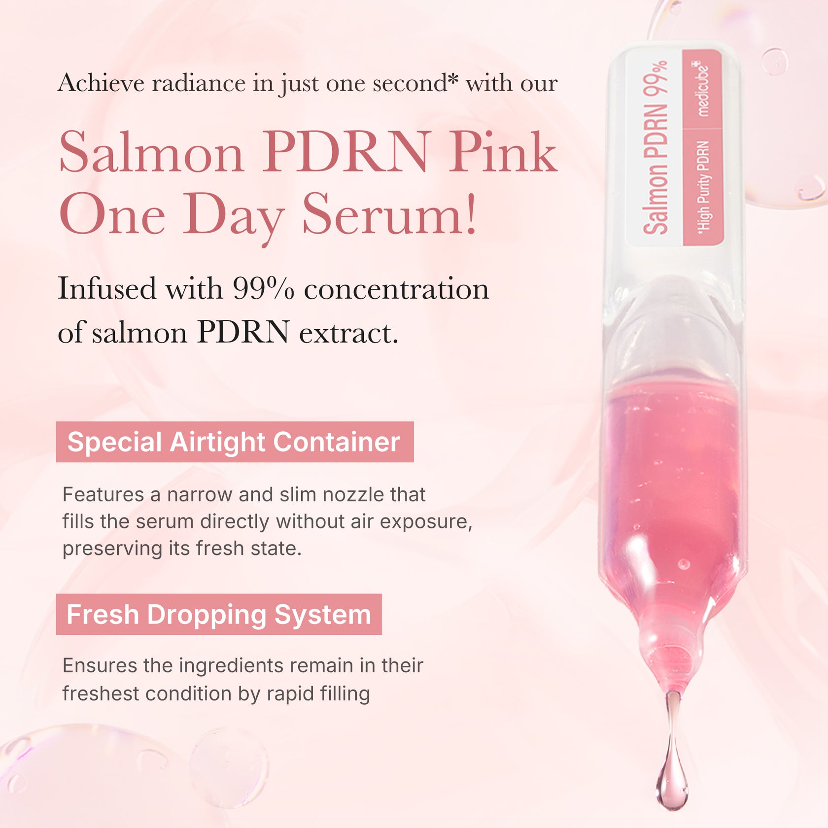 Salmon PDRN Pink One Day Serum – MEDICUBE SG
