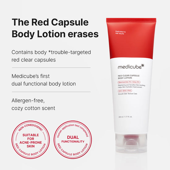 Red Clear Capsule Body Lotion – MEDICUBE SG